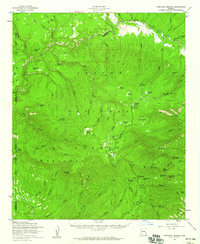 1958 Map of Hannagan Meadow, Greenlee County, AZ — High-Res | Pastmaps